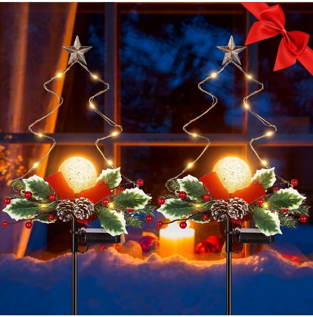 Sidewalk Solar Christmas Lights Christmas Solar Candy Cane Pathway
