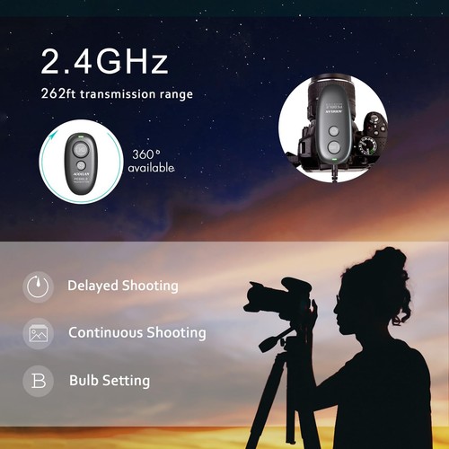 Camera Remote Control Wireless Shutter for Canon EOS RP, R6, ROS RP ...