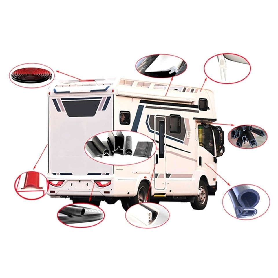 RV Caravan Roof Rainwater Gutter PVC Water Channel Easy Install ...