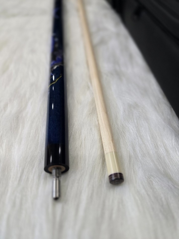 Viking Blue Dragon Pool Cue 58" Vikore High Performance Shaft with ...