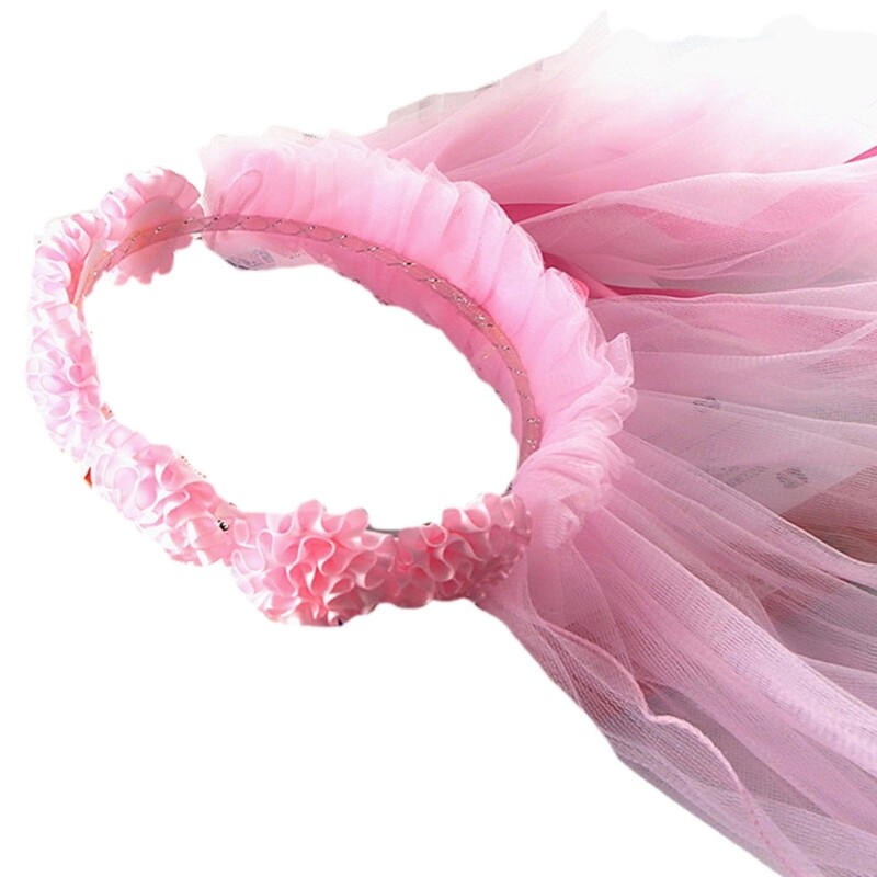 Bearer Veil Girls Simple Tulle Long Engagement Party Wedding Veil with ...