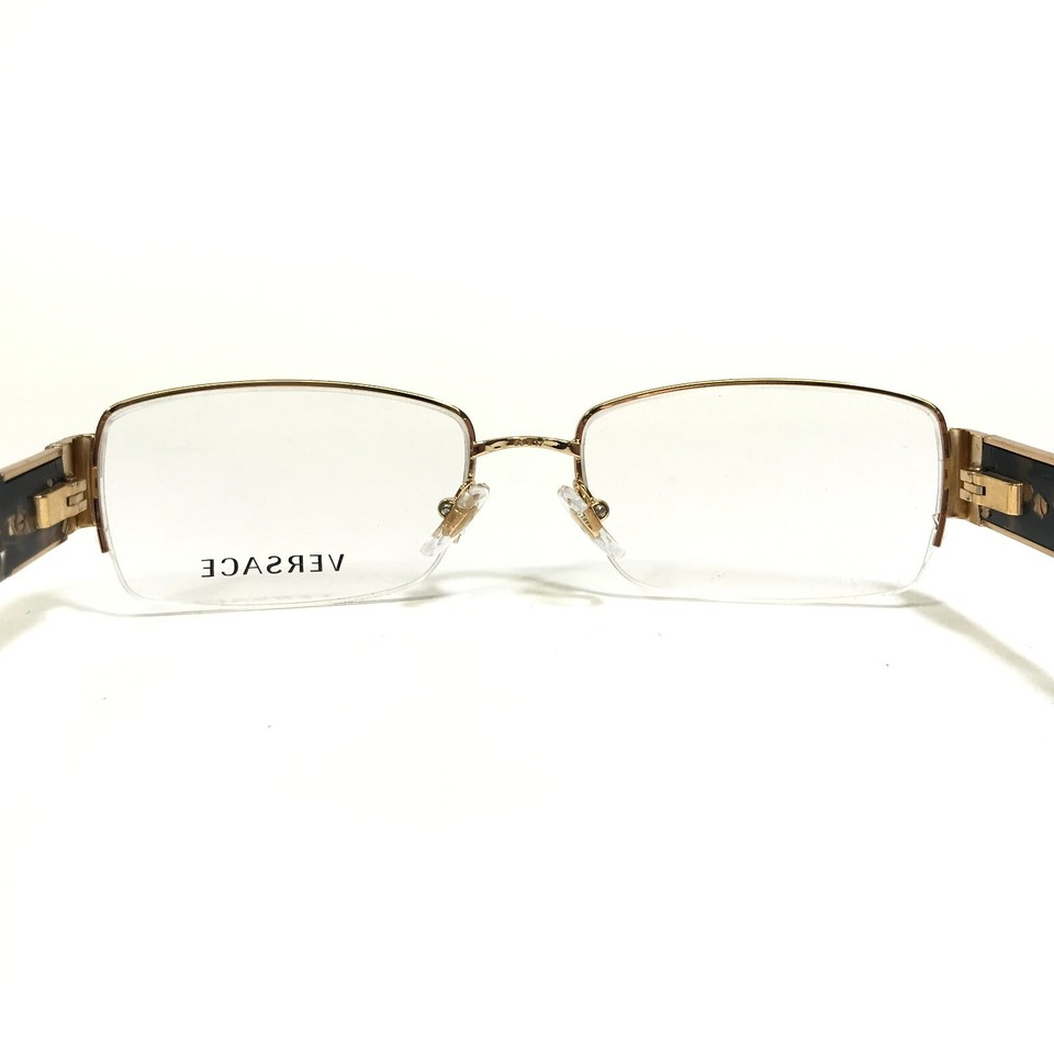 Versace Eyeglasses Frames MOD.1175-B 1002 Brown Gold Clear Crystals 53 ...