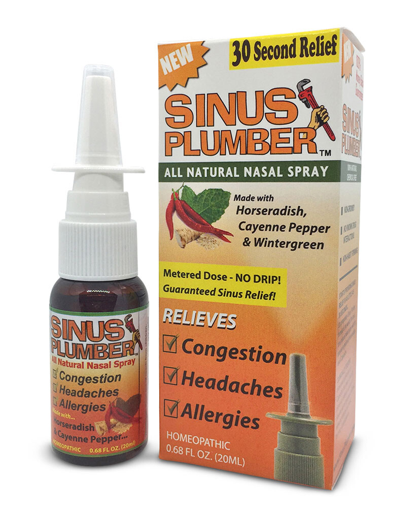 Sinus Plumber Allergy and Headache Pepper Nasal Spray Combo Pack Sinus Buster | eBay