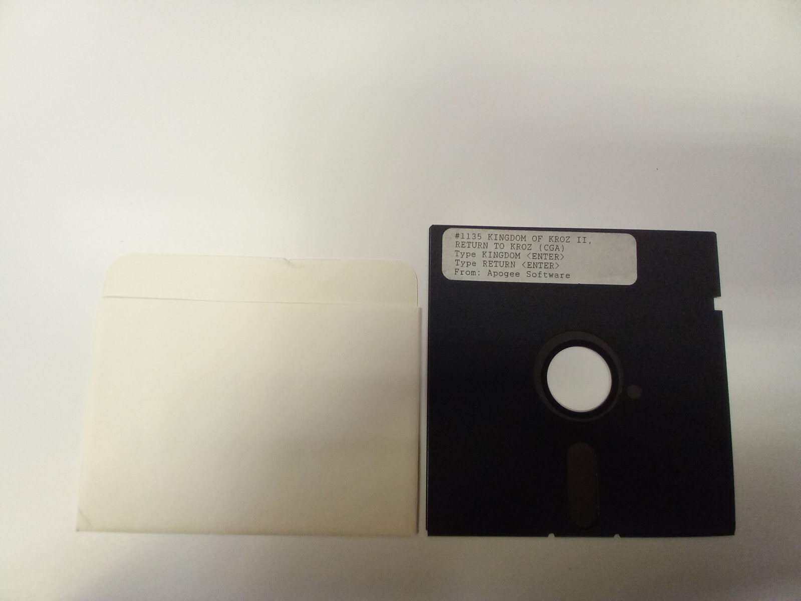 Original IBM / TANDY Shareware Game 5.25 Disk - KINGDOM OF KROZ II ...
