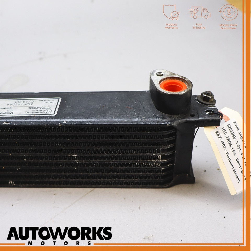 01-04 Jaguar XK8 XKR X100 Engine Motor Oil Cooler Radiator MJF7440AA ...