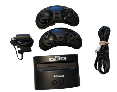 AtGames Sega Genesis Classic Game Mini Console Games TESTED w/ Two ...
