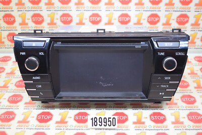 14 15 16 TOYOTA COROLLA RADIO CD PLAYER 6.1" SCREEN DISPLAY 86140-02050 ...