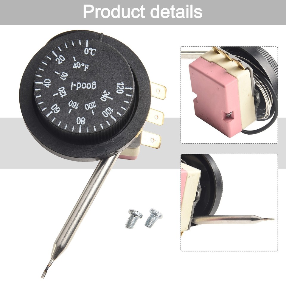 1* Adjustable Electric Thermostat Switch Radiator Temperature Control ...