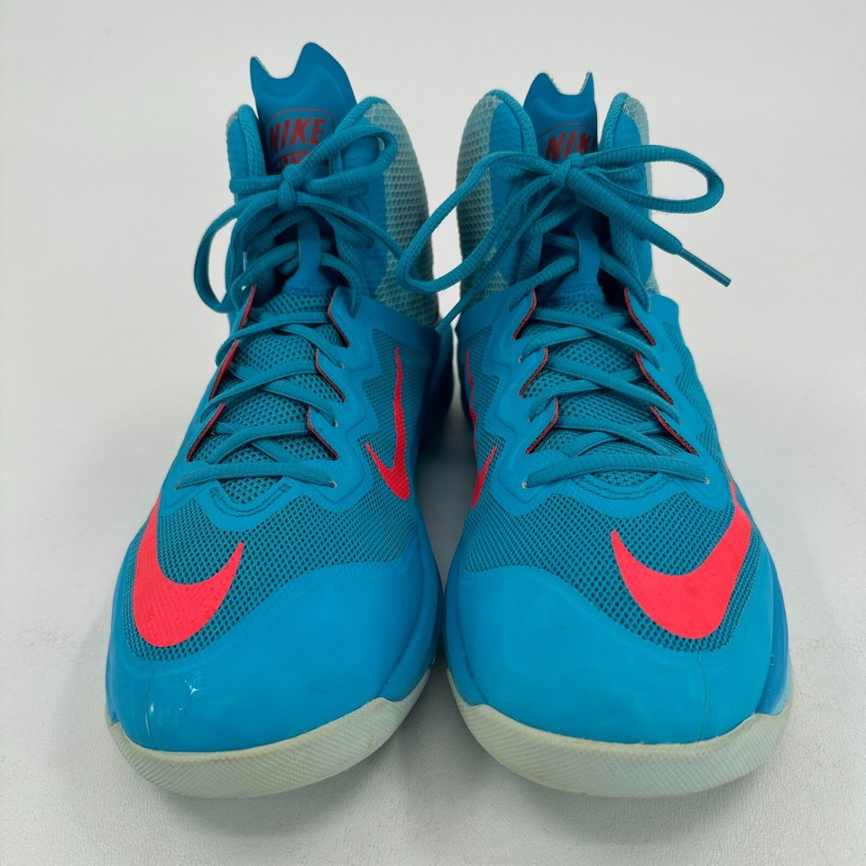 Nike PRIME HYPE DF II MENS Blue Lace Up Athletic Basketball Shoes ...