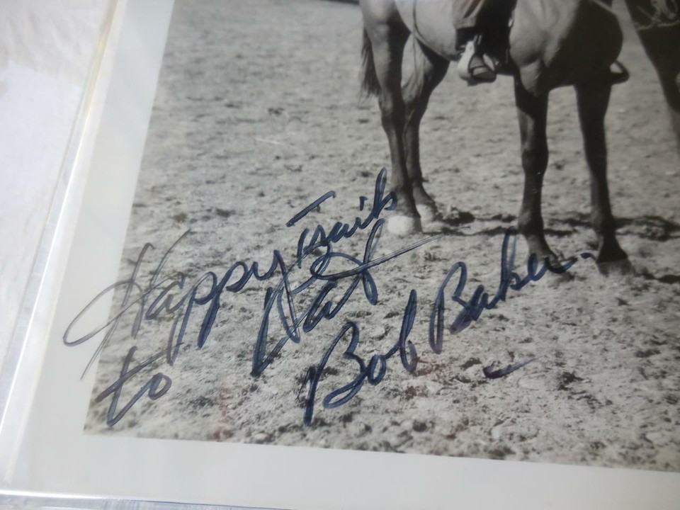 Bob Baker RARE Vintage Autograph signed Movie Photo B-Western Singing ...