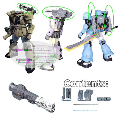 for HG 1/144 The Origin 1x RESIN Shoulder Cannon Kit Anubis TX010 Zaku ...