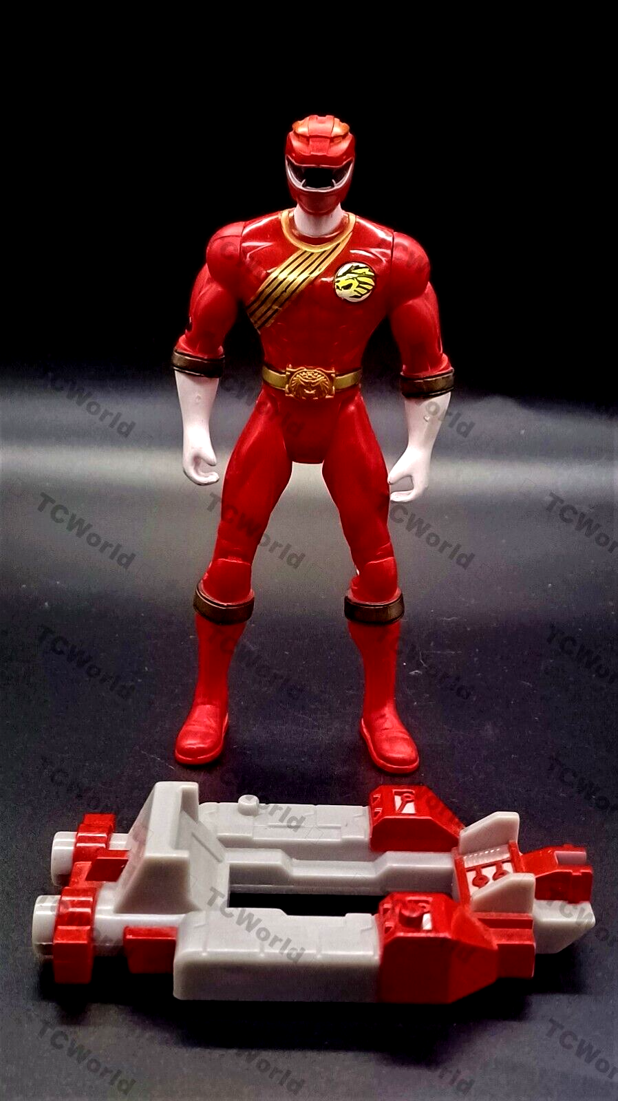 Power Rangers Wild Force Temple Ruins Playset "Red Wild Force Ranger w ...