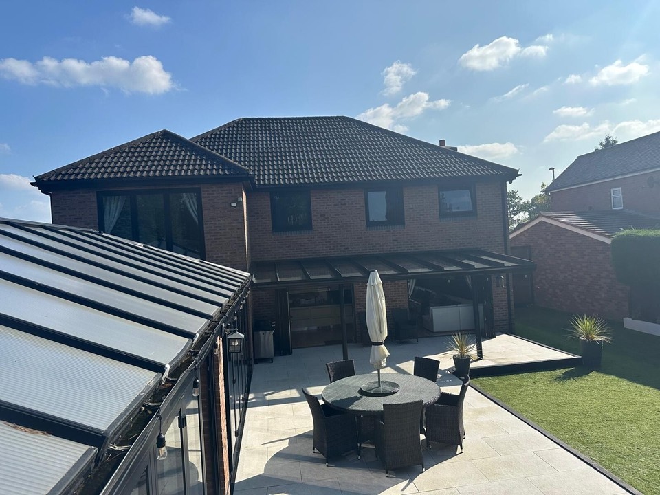 Reynaers Aluminium Veranda 3x2m Glass Roof Canopy PR100 Garden Patio ...