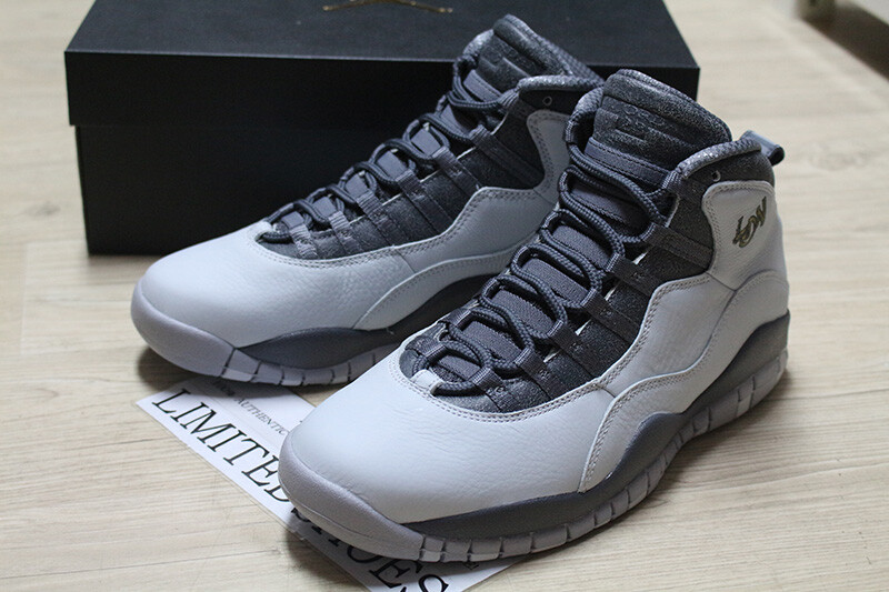 NIKE AIR JORDAN X 10 RETRO CITY PACK LONDON GREY 310805-004 ovo chicago ...