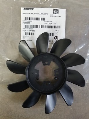 New OEM Genuine Hydro Gear transmission 7" inch fan (10 BLADE) NO ...