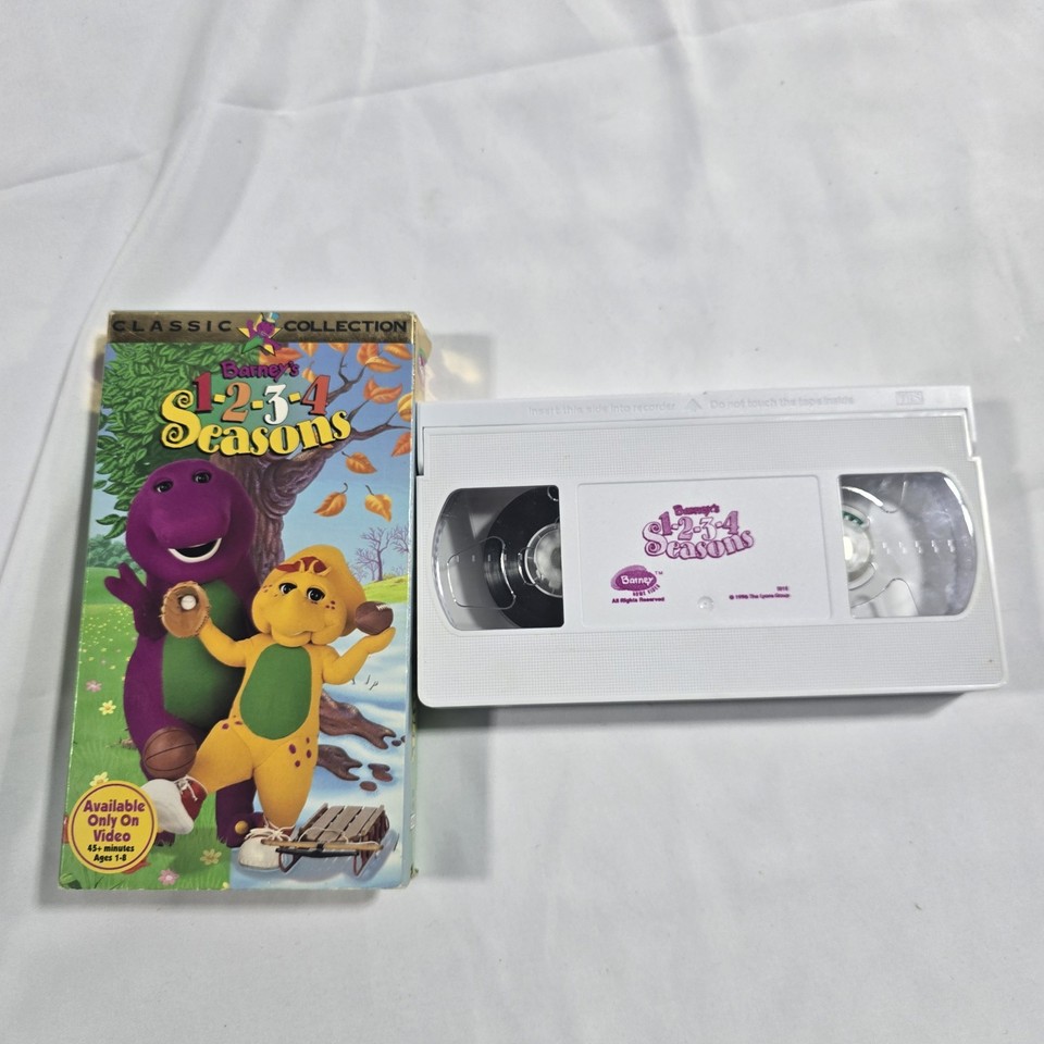 Barney - Barneys 1-2-3-4 Seasons (VHS, 1996) | eBay