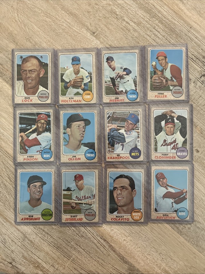 1968 Topps Baseball Card Lot Of 50 From #1-132 | eBay