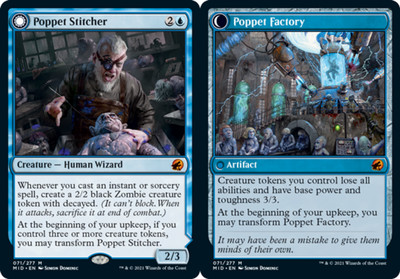 1 x Poppet Stitcher // Poppet Factory - Foil - Innistrad: Midnight Hunt ...