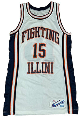 Vintage Champion Illinois Fighting Illini Flying Pro Cut Basketball Game Jersey | eBay
