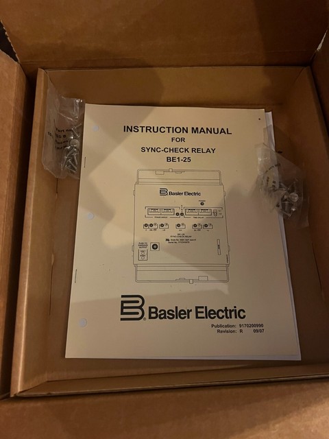 Basler Electric Be1-25 Sync-check Relay Without Casing for sale online ...