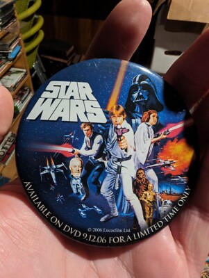 Star Wars Promotional Pins Badges For 2006 DVD Reissues Set Of 3 | eBay
