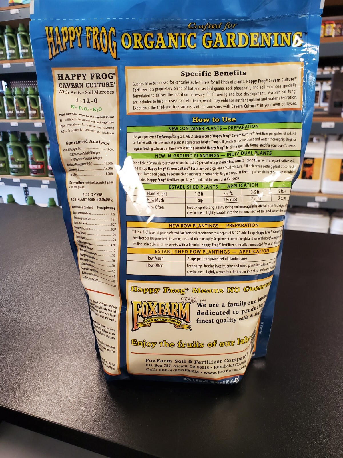 FoxFarm Happy Frog Cavern Culture 4lb Bag Seabird and Bat Guano ...