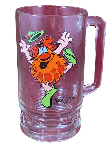 Vintage Bloop The Magic Moutain Troll Glass Stein Mug Mascot | eBay