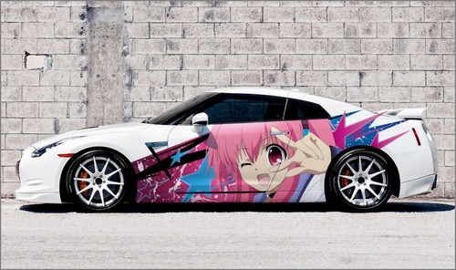 Anime Full Color Manga Livery Custom Graphics Decal Car Side Wrap ...
