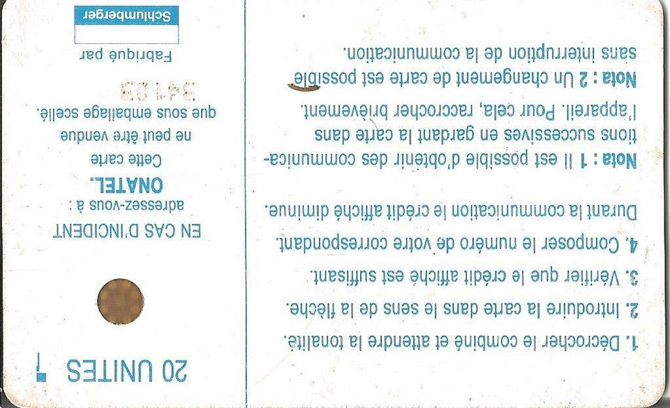 Phone Card - Africa - ONATEL | eBay