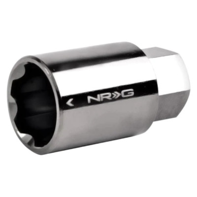 NRG LN-K100 - Lug Nut Lock Key Socket Black Chrome (3/8in. Drive) For ...