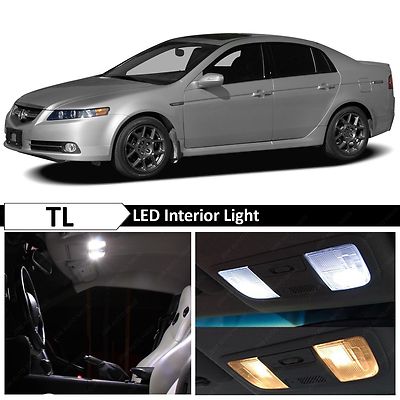 White Interior + License Plate LED Lights Package Kit for Acura TL | eBay
