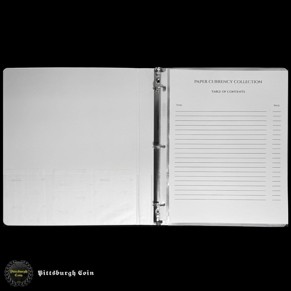 Paper Currency Paper Money Collection Binder 10 BCW Banknote Protector ...