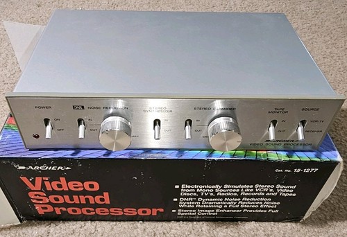 Vintage ARCHER Video Sound Processor 15-1277 RADIO SHACK w. Box Made In ...