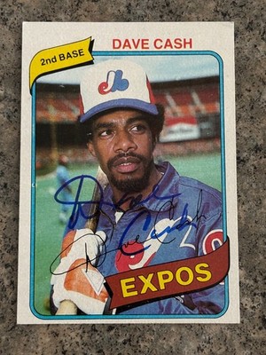 DAVE CASH MONTREAL EXPOS SIGNED AUTOGRAPHED 1980 TOPPS CARD #14 | eBay