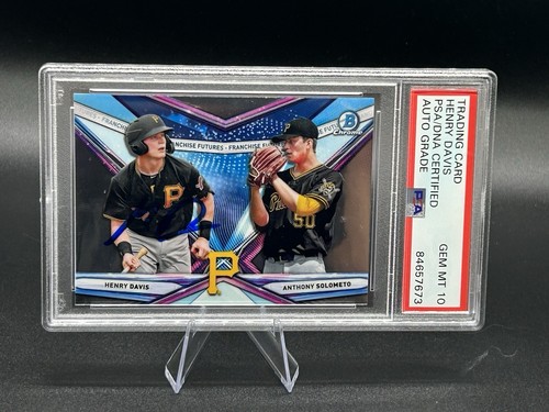 2021 Bowman Chrome Franchise Futures Henry Davis Autograph PSA ...