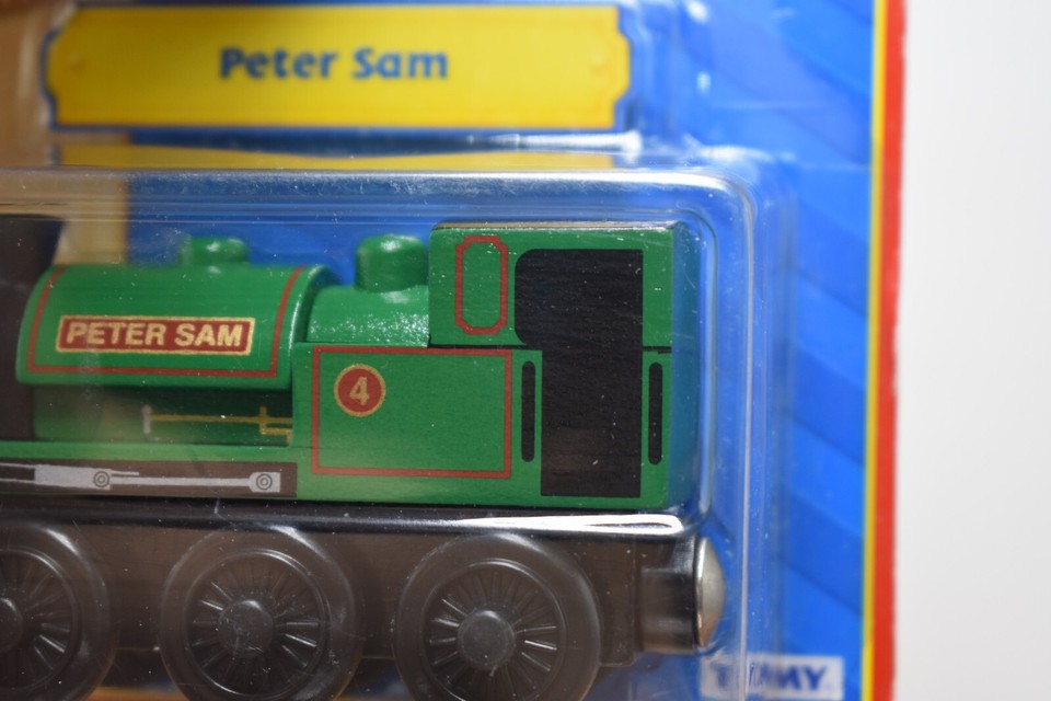 Peter Sam Square Funnel Rare Thomas & Friends Wooden Railway Engine ...