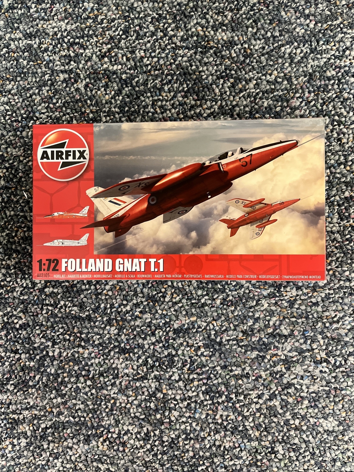 Airfix Folland Gnat T.1 1:72 Scale Plastic Model Airplane Kit A02105 | eBay