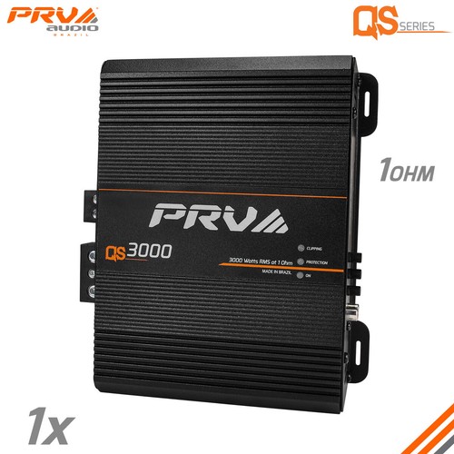 PRV Audio QS3000 1 Ohm Full Range Digital Car Amplifier 3000 Watts ...