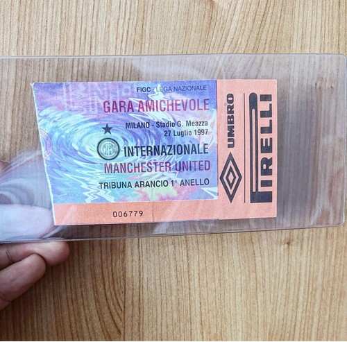 1997 Ronaldo (R9) Debut Ticket - Inter Milan V Man Utd 🇧🇷🇮🇹 ⭐️RARE⭐️ ...