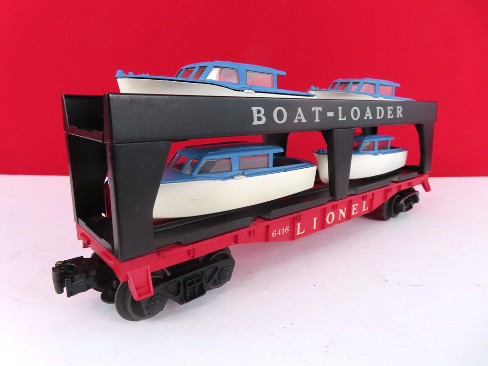 Lionel Postwar 6416 Flatcar with Boats - All Original - 1961 | eBay