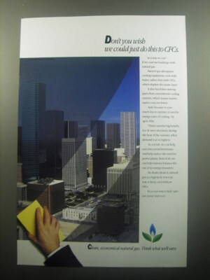 1994 American Gas Association Natural Gas Ad - Do this to CFCs | eBay