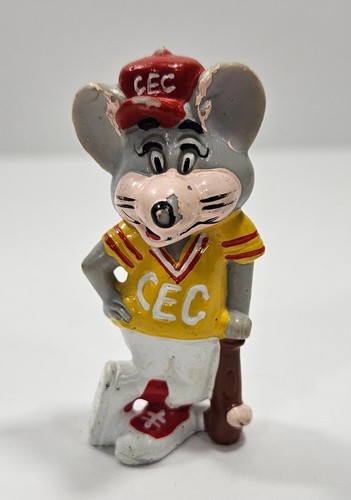 Showbiz Pizza Chuck E. Cheese Baseball 2.5" Figure Toy 1986 Vintage | eBay