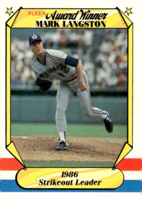 1987 Fleer Award Winner #22 Mark Langston Seattle Mariners | eBay