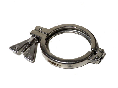 3" LJ Star C030.6.SAF N60 Stainless Steel Sanitary Clamp N60 Safety ...