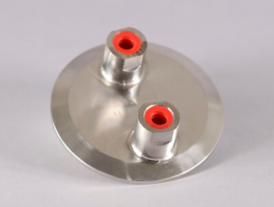 Brand New 304 Stainless Steel 3" Tri-Clamp Cap With Two 1/4" Threaded ...