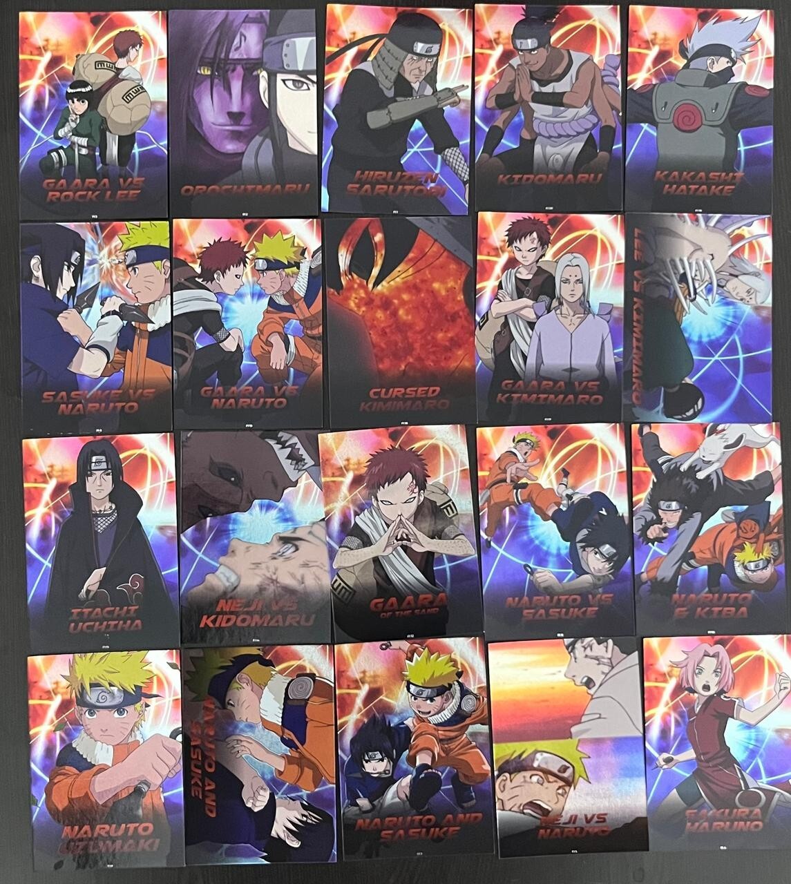Topps Animax India 2024 naruto fire & ice limited edition cards set of ...