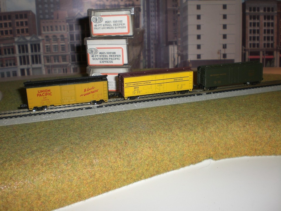 con-cor steel box cars in "N" scale | eBay