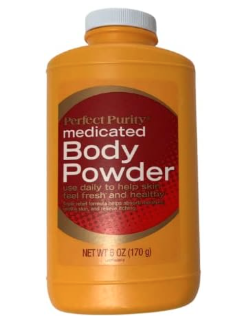 4 Perfect Purity Medicated Body Powder, 6 oz. Relieve pain and itch ...