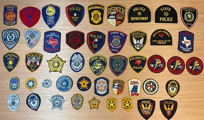TEXAS Police Law Enforcement Patch Lot of 47 Patches - Nice Collection ...