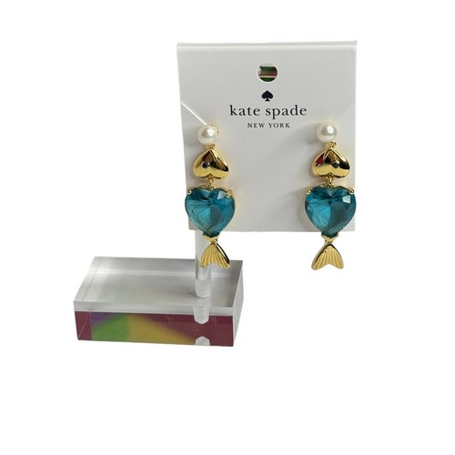 Kate Spade What A Catch Fish Statement Earrings | eBay